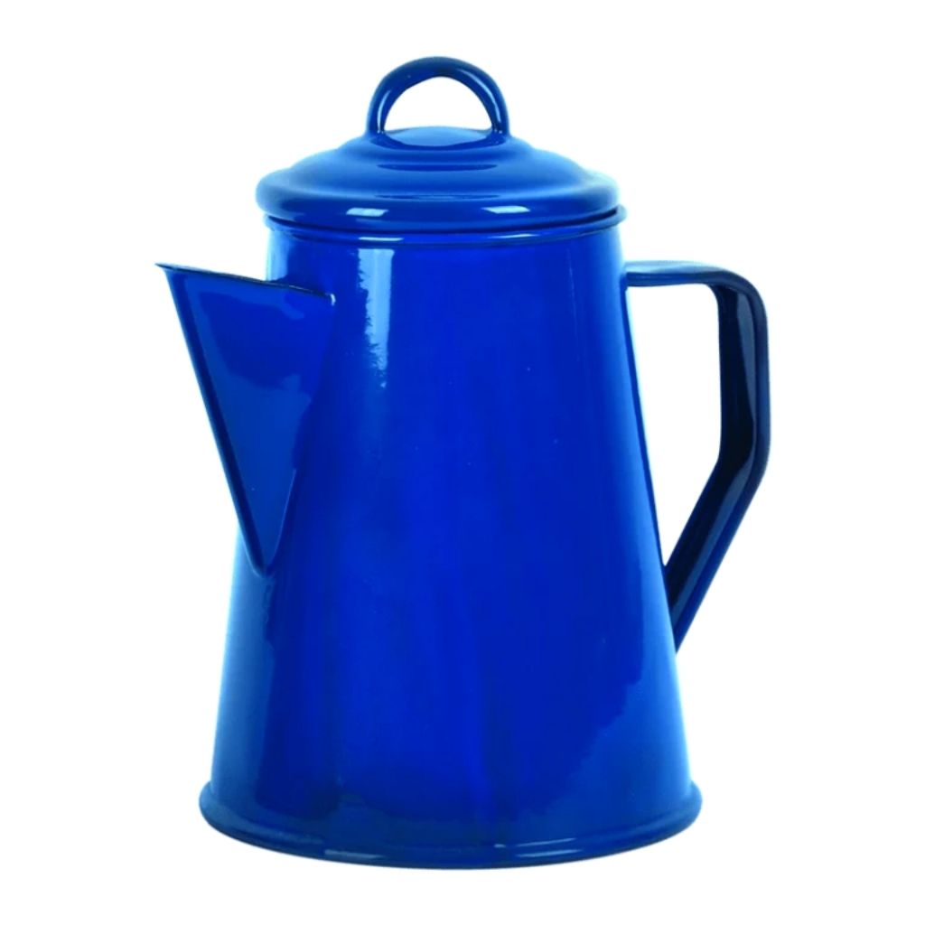 LK’s Enamel Coffee Pot – 1.2L (Blue) – Die Braai Gat