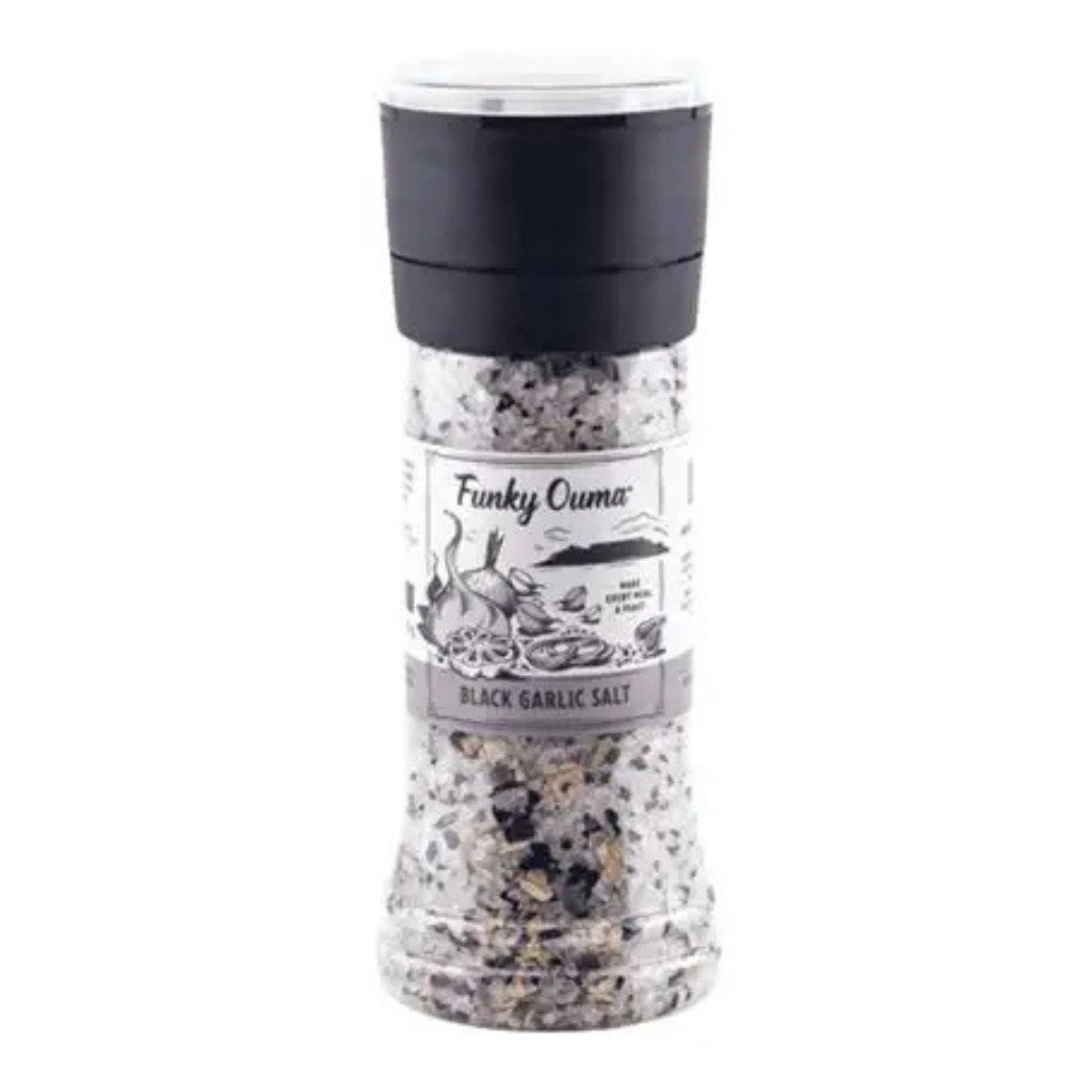 Funky Ouma: Black Garlic Salt 250ml – Die Braai Gat