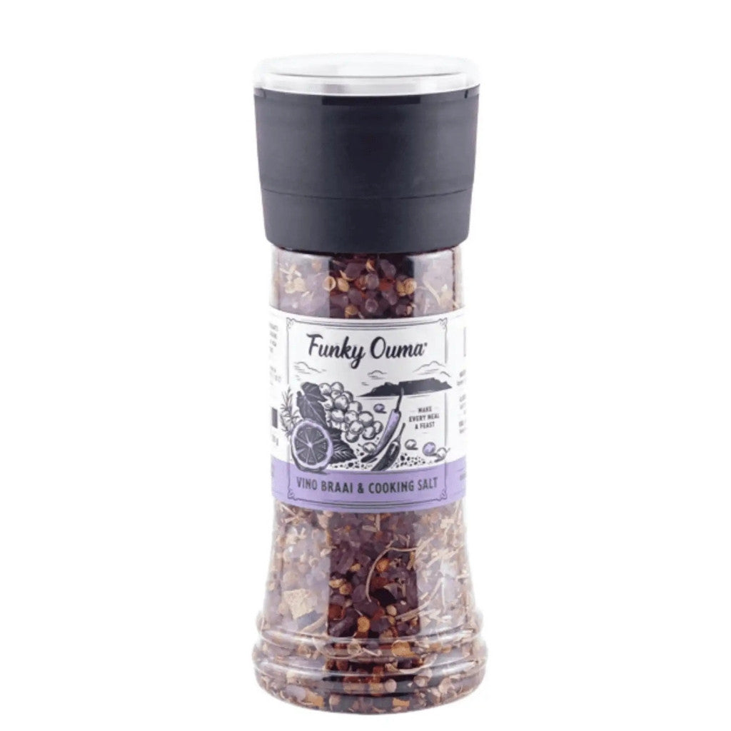 Funky Ouma: Vino Braai & Cooking Salt 250ml – Die Braai Gat